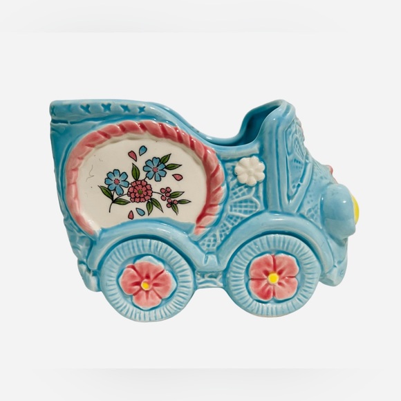 Inarco | Accents | Vintage Japan Inarco Blue Floral Lace Pattered Baby ...